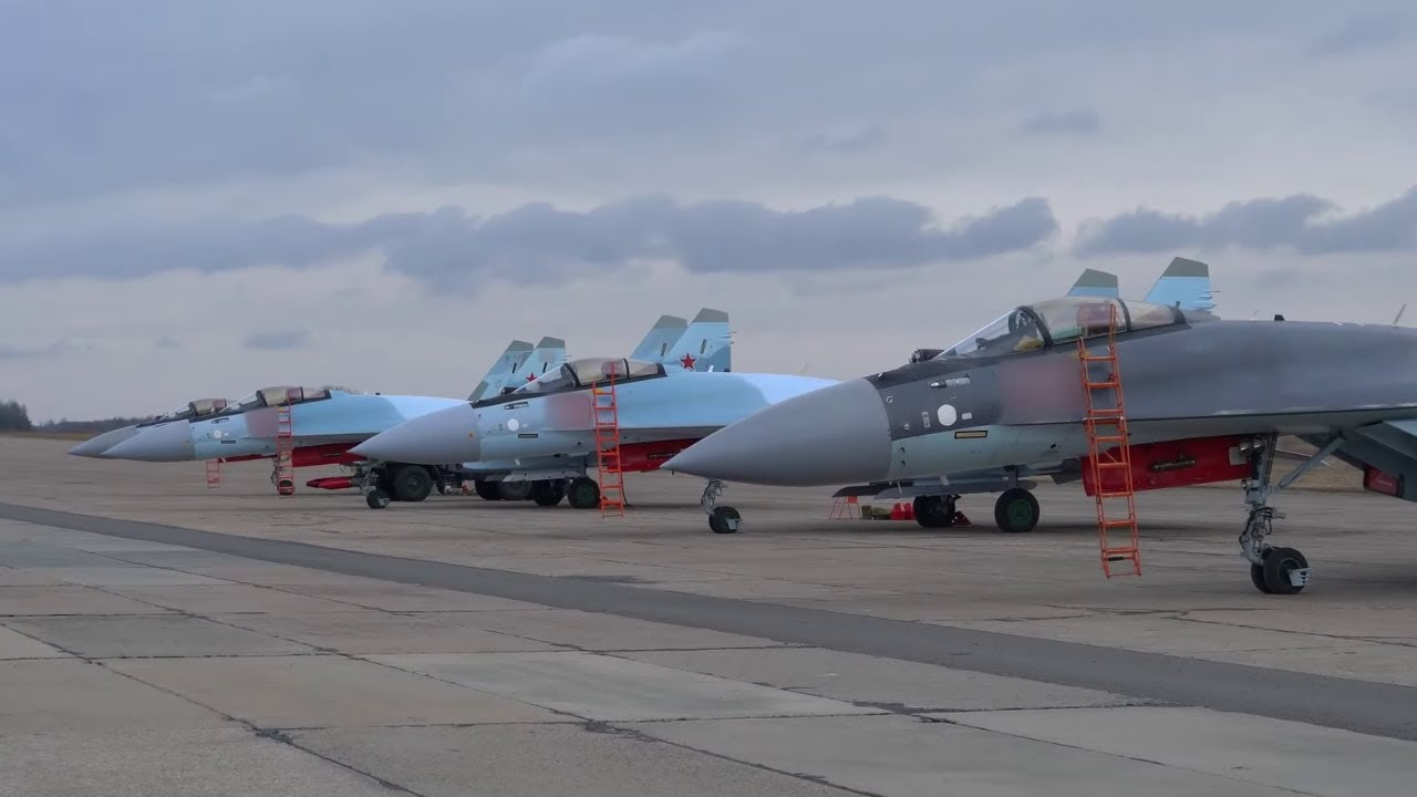 Russian Su-35 Fighter Strikes unmanned aerial vehicles of the Armed ...