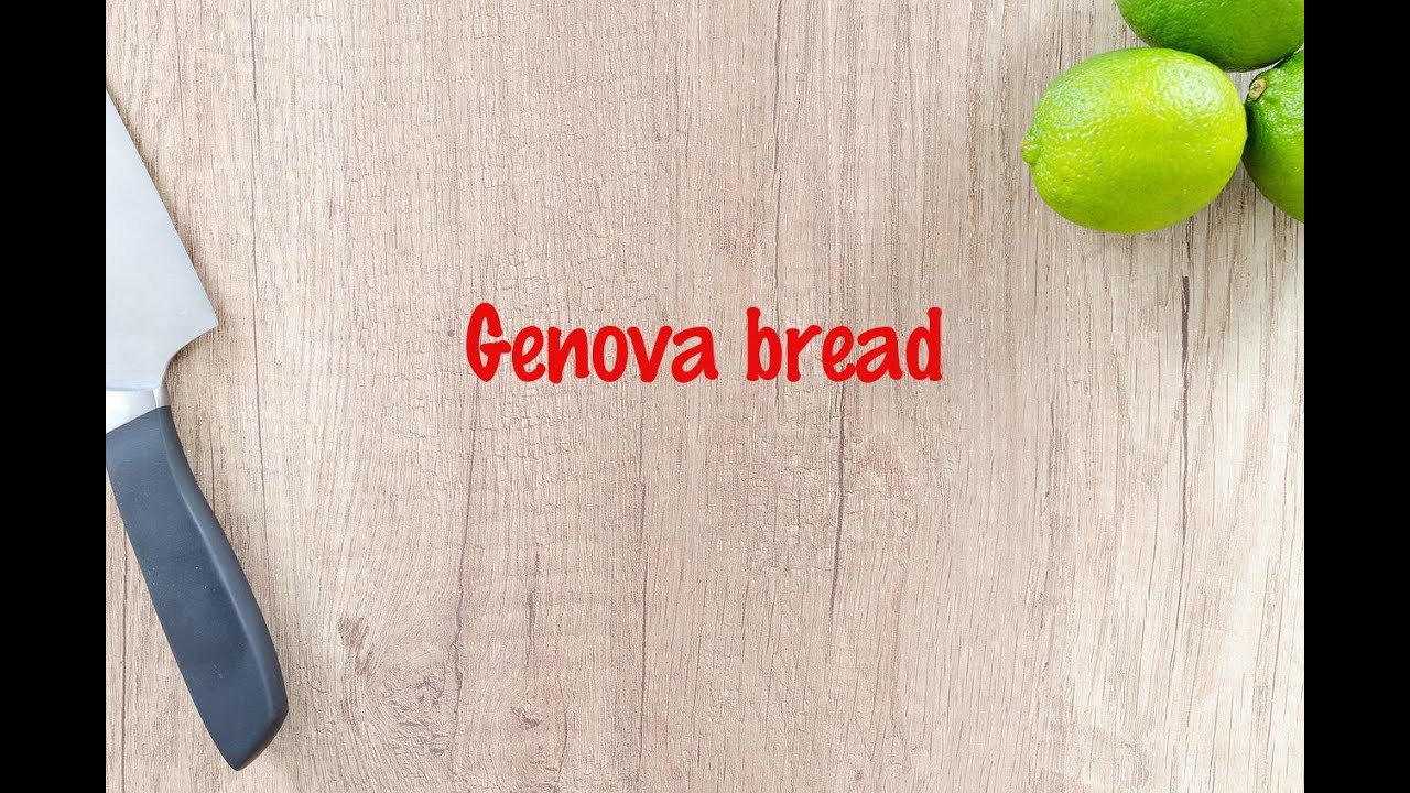 How to cook - Genova bread - YouTube