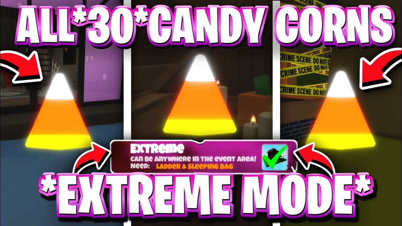 *EXTREME MODE* ALL 30 CANDY CORN LOCATIONS In BrookHaven! HALLOWEEN ...