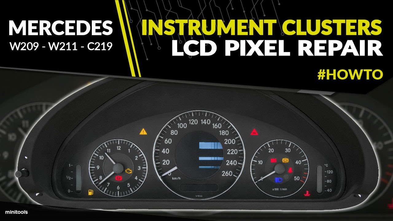 Mercedes CLK W209, E-Class W211 and CLS C219 instrument cluster repair ...
