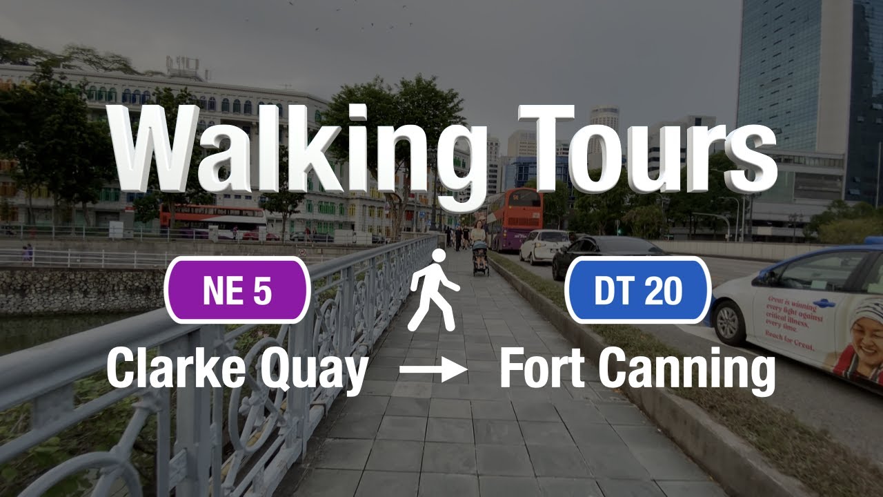 Clarke Quay MRT → Fort Canning MRT Transfer Review | Walking Tours Ep ...