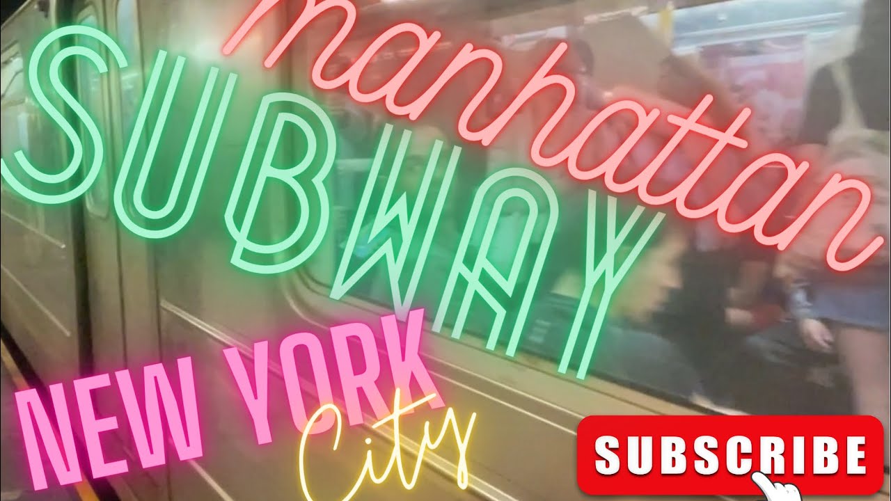 Taking the subway Friday night going out - YouTube