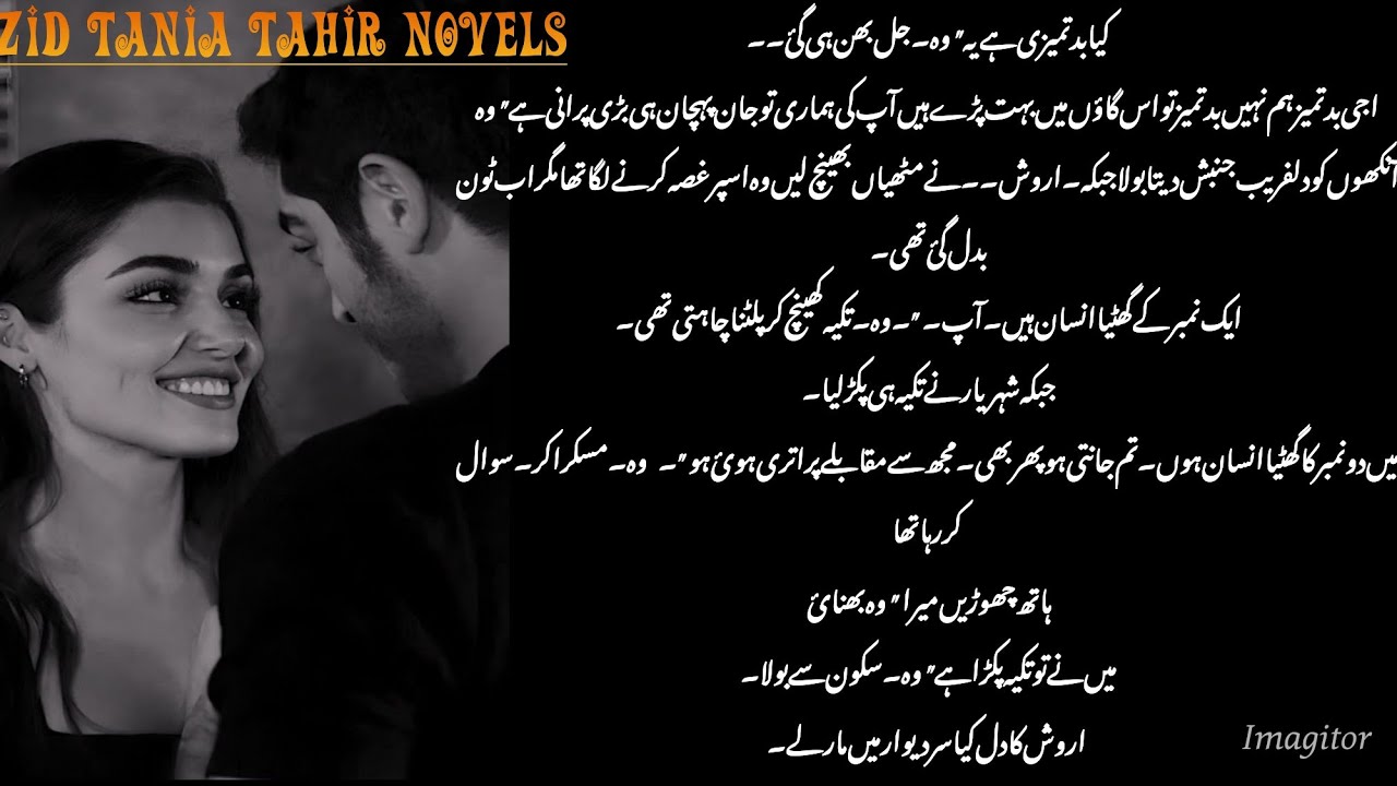 romantic novel Zid part-35|tania_tahir_novels|Novels forever|family ...