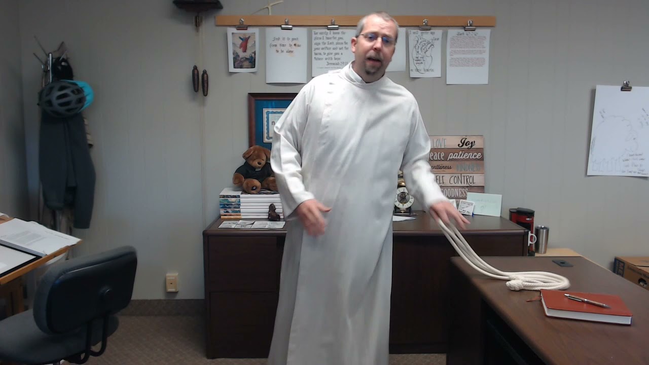 Acolyting: How to Put on a Robe and Tie a Cincture - YouTube