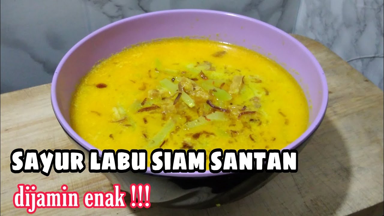Cara masak labu siam santan - YouTube