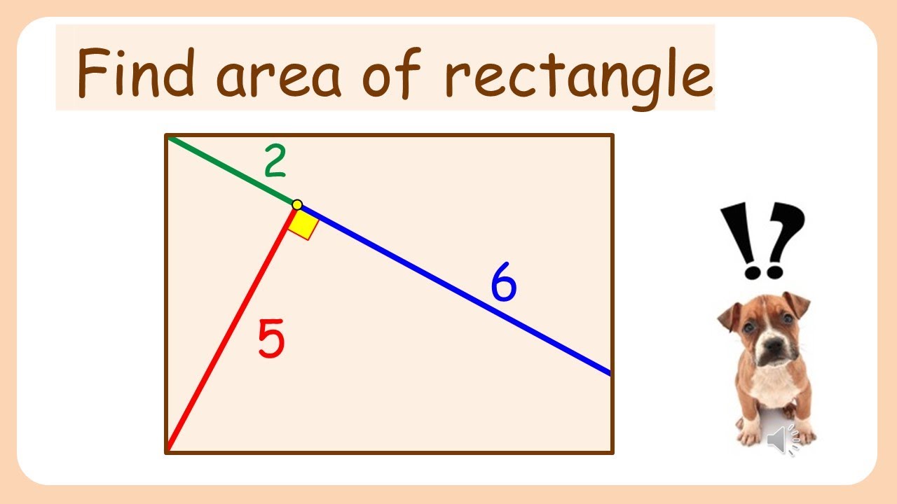 164) Solve in 30s . . . Find the area of rectangle. | Math Olympiad ...