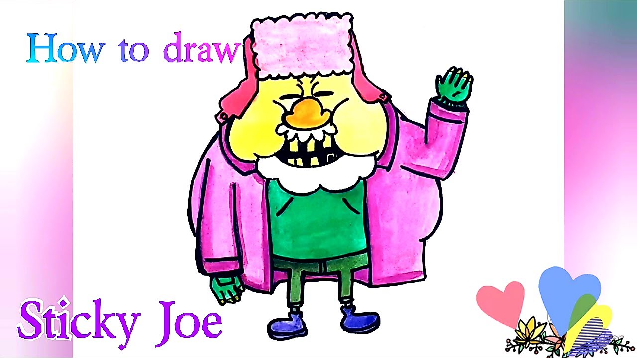 @EZDRAW | How to draw Sticky Joe from Teen Titans Go | Drawing for ...