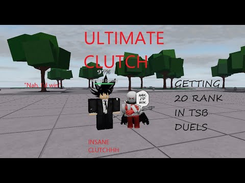 GETTING RANK 20 IN TSB DUELS - YouTube