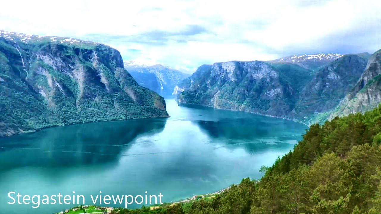 Stegastein viewpoint and Nærøyfjord from sightseeing boat - YouTube