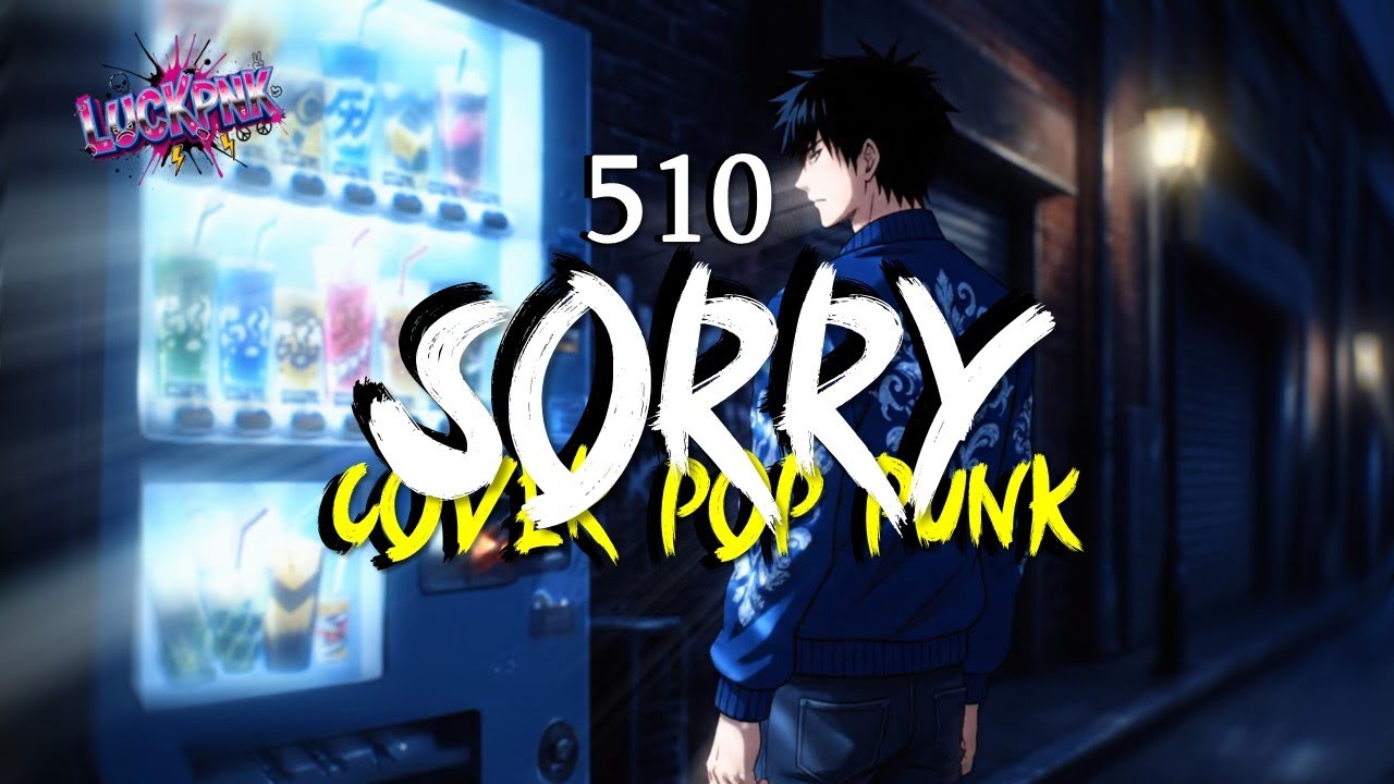 510 - sorry Cover Pop Punk by LUCKPNK [MUSIC LYRIC VIDEO] - YouTube