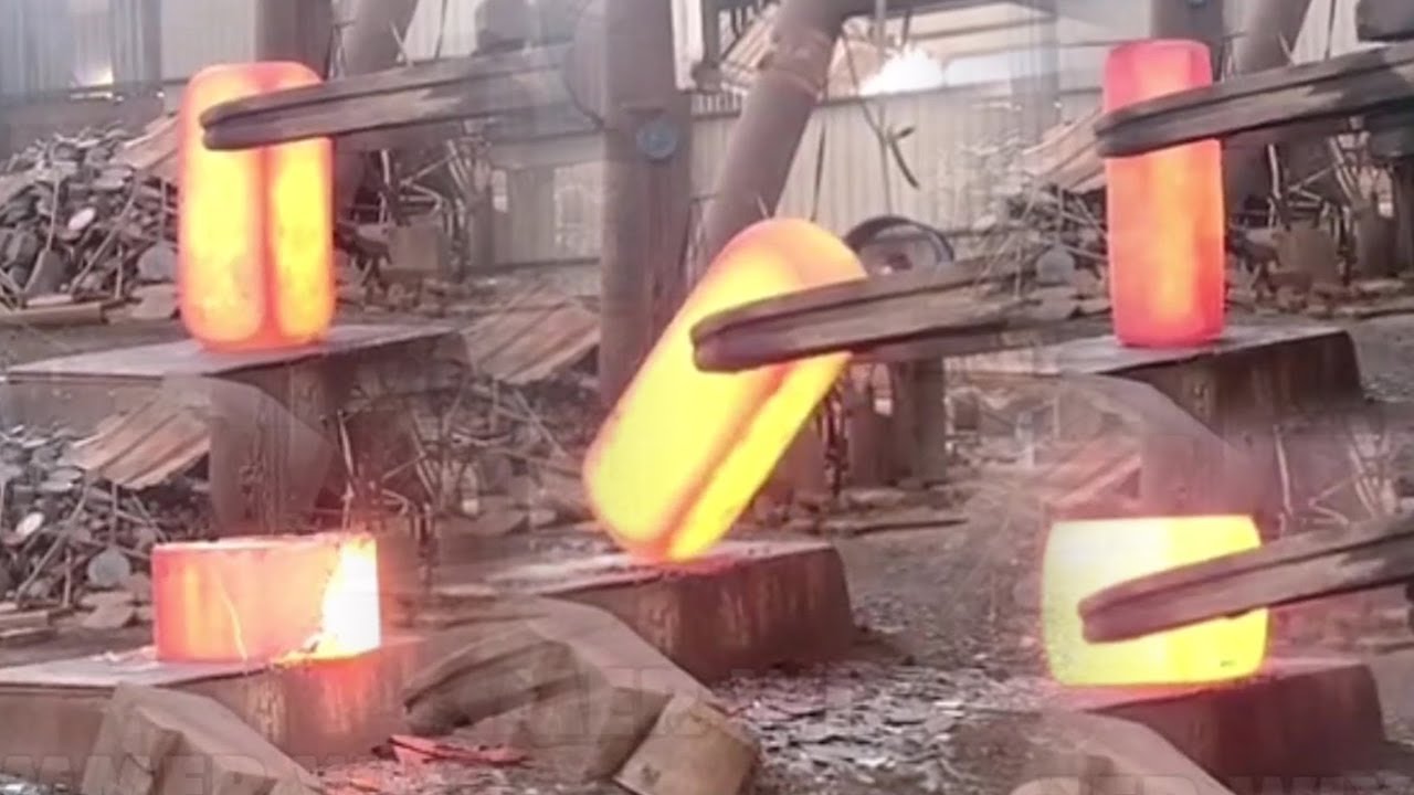 The Process Of Forging Steel Using Giant Hydraulic Hammers Part 13 ...
