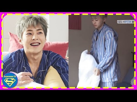 EXO’s Xiumin Shows His Love For Cleaning Once Again On “It’s Dangerous Beyond The Blankets”