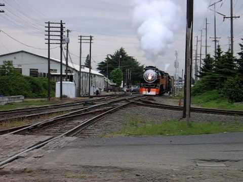 SP #4449 & UP #844 doubleheader at Peninsula Jct. - YouTube