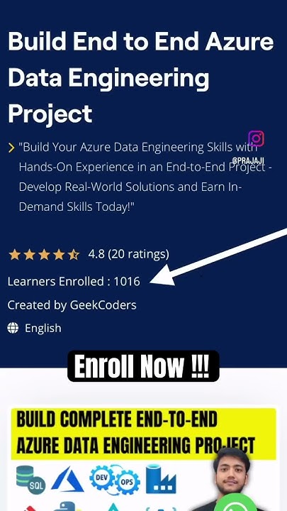 Azure End to End Project course | 1000 students enrolled 🎉🥳 - YouTube