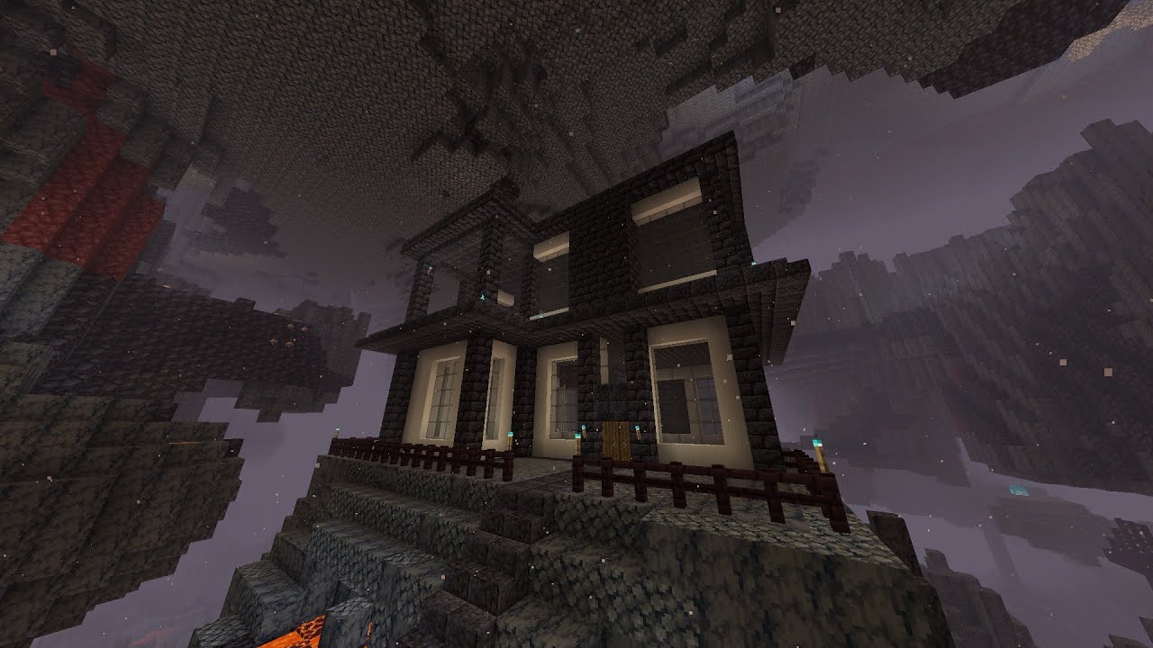 CASA MODERNA DE BLACKSTONE (BASALT DELTAS) PARA MINECRAFT 1.16 NETHER ...