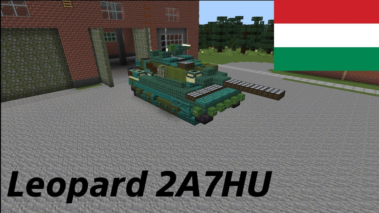 How To Build The Leopard 2A7HU In Minecraft (1.5:1) - YouTube