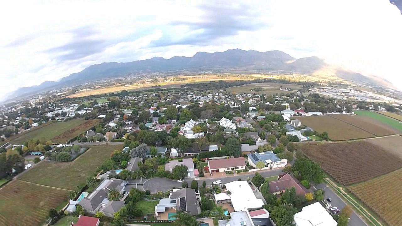 Paarl Valley and the Drakenstein Mountains: A bird's eye view. - YouTube