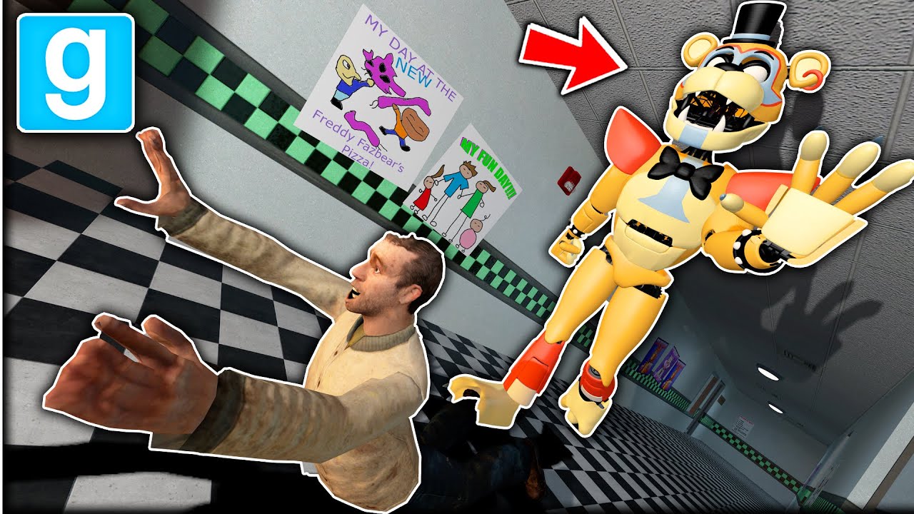 GLAMROCK FREDDY ATTACKS! (Garry's Mod Gameplay) - Gmod FNAF - YouTube