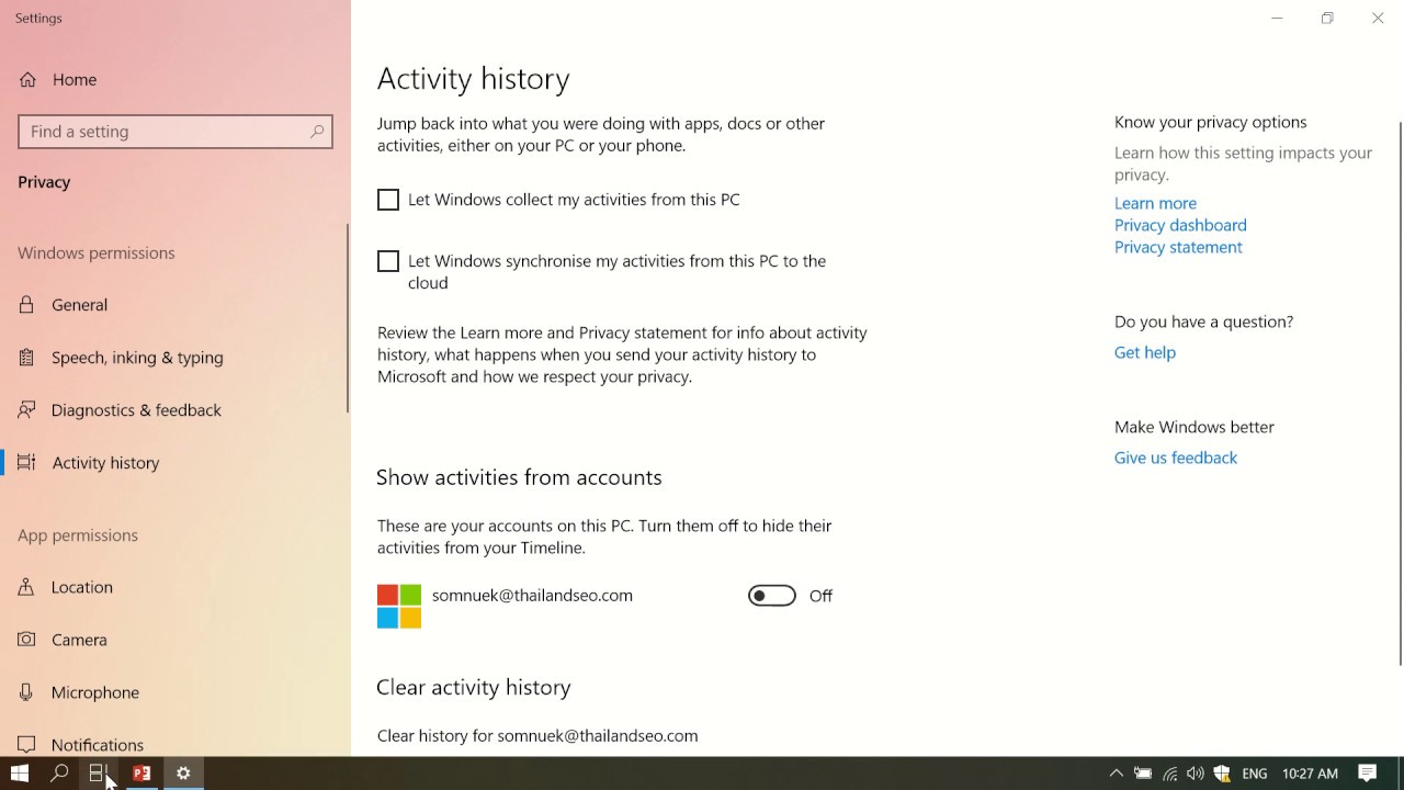 Windows Timeline Feature - YouTube