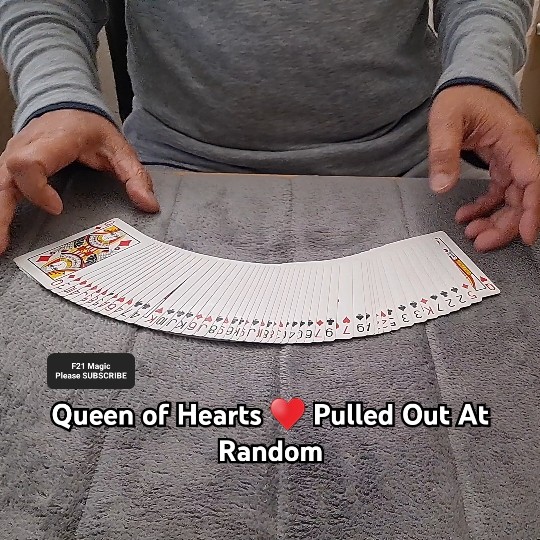 F21 Magic Trick 3335 - Queen of Hearts Pulled Out At Random #shorts # ...