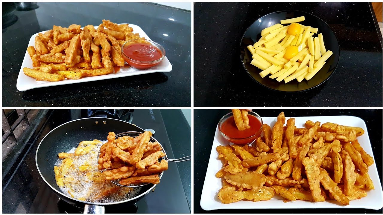 CRISPY EGG FRENCH FRIES RECIPE | EASY EGG FRENCH FRIES - YouTube