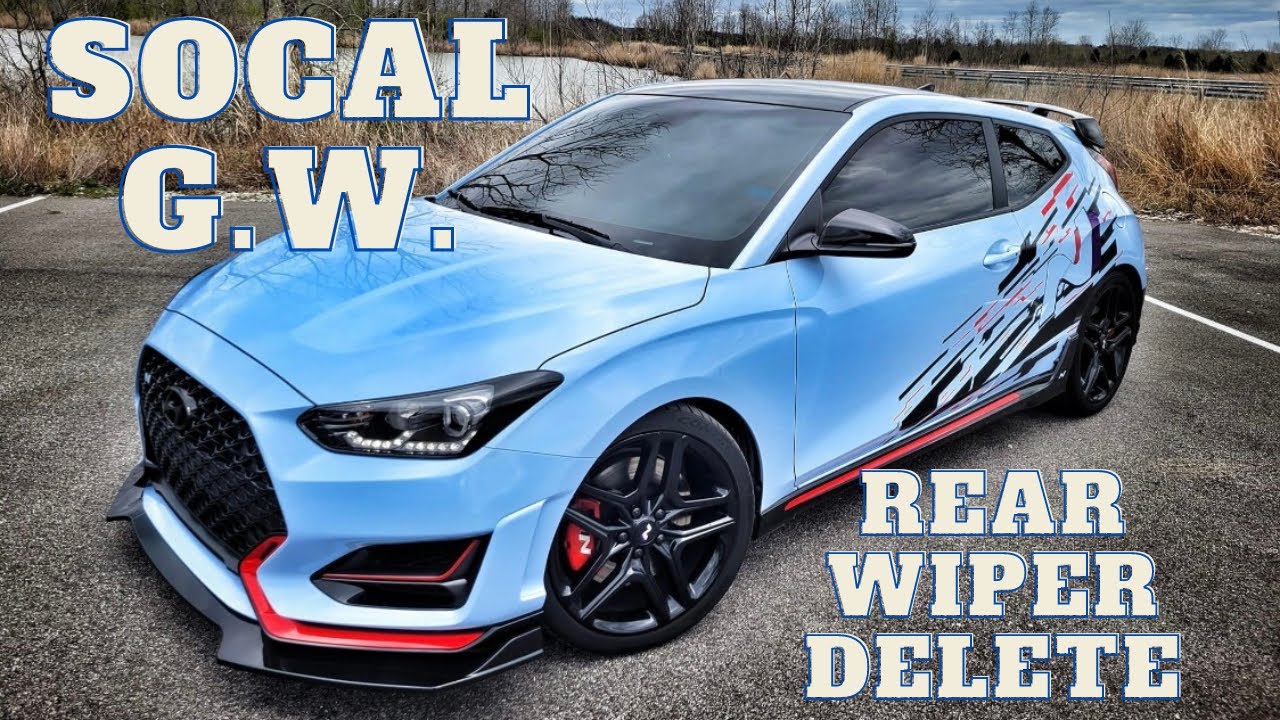 2019+ Hyundai Veloster N Rear Wiper Removal & SoCal Garage Works Rear ...