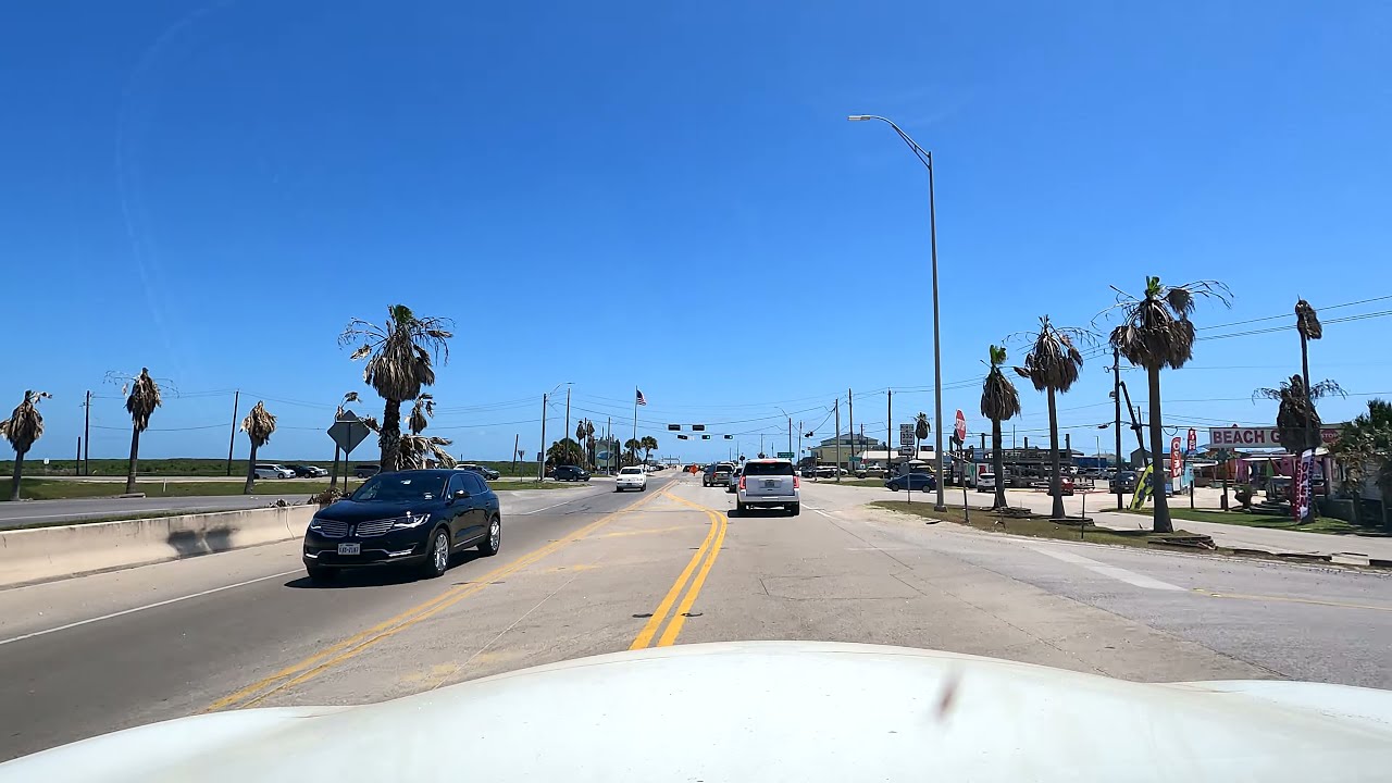 Surfside Texas to Galveston Island via Bluewater Highway - YouTube