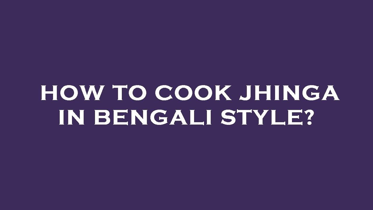 How to cook jhinga in bengali style? - YouTube