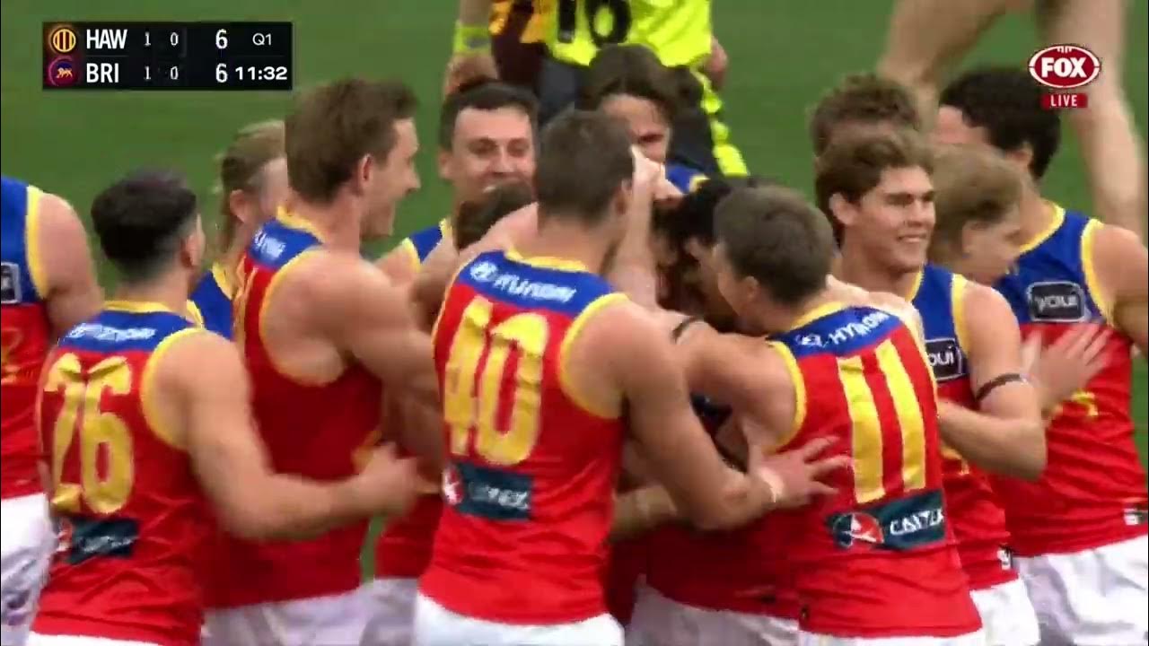 Josh Dunkley Kicks His First Goal As A Brisbane Lion Brisbane Lions