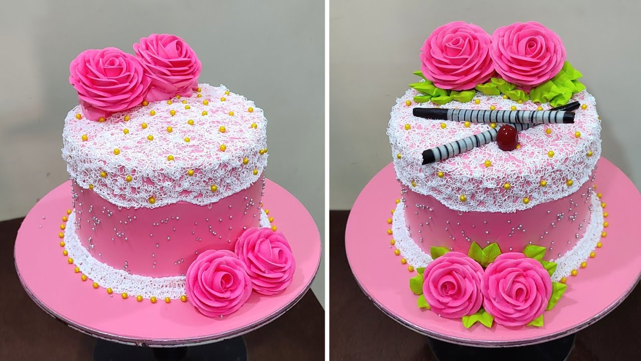Most Delicious Pink Cake Design Ideas |Birthday Cake Top Chocolate ...