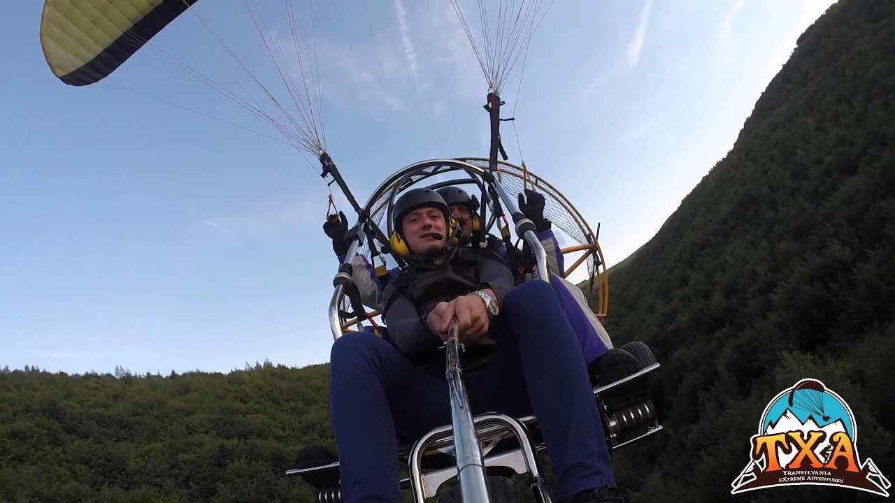 Zbor cu motoparapanta Cetatea Lita 09.09.2015 - YouTube