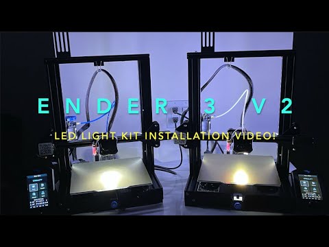 Ender V2 LED Light Installation Guide! - YouTube