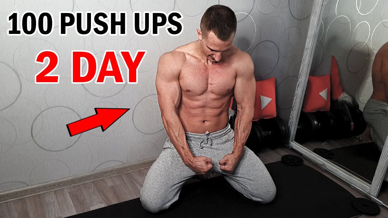 100 Push Ups a Day Challenge DAY 2 - YouTube