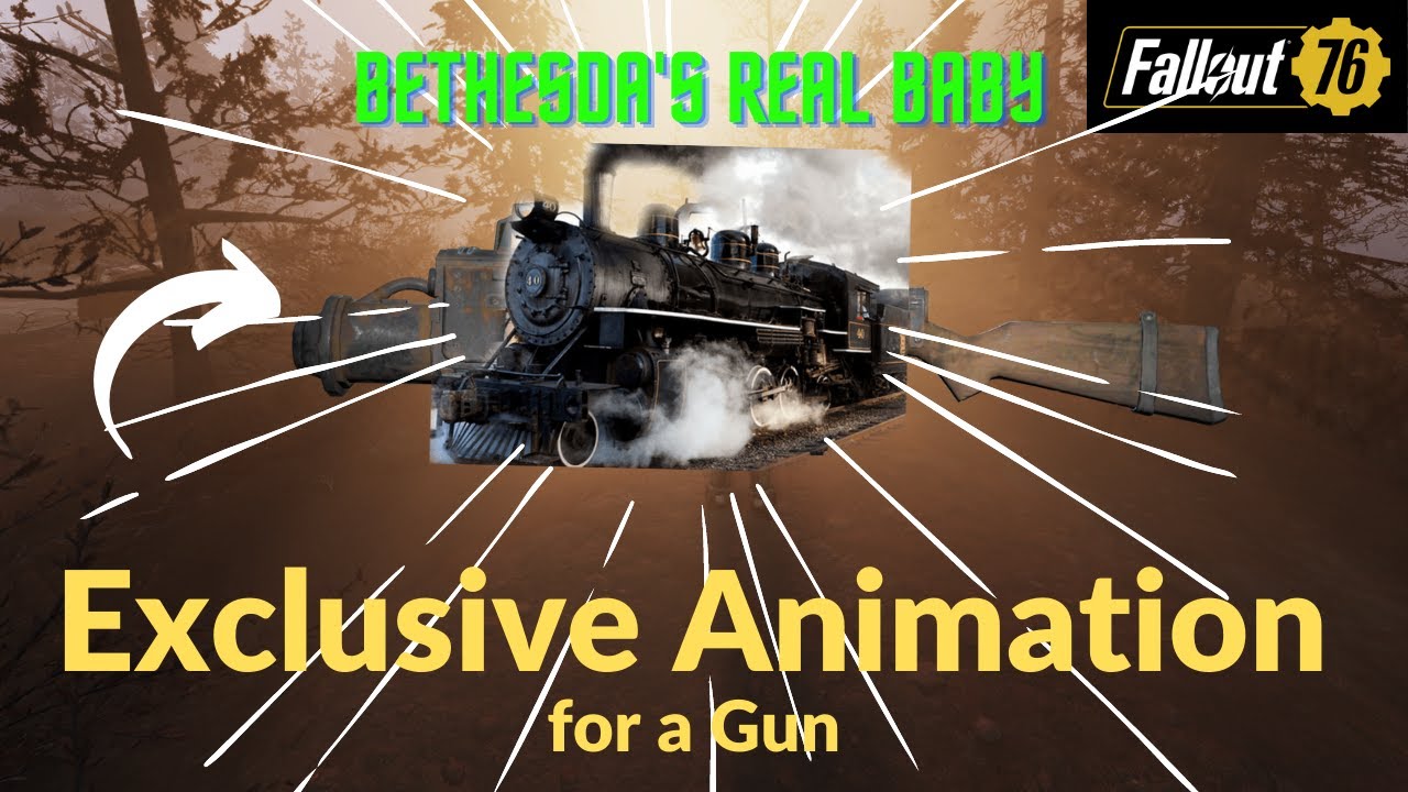 Fallout 76: Amazing new exclusive railway rifle animation (and skin) on ...
