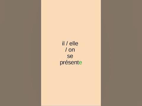 Le verbe se présenter au présent - YouTube