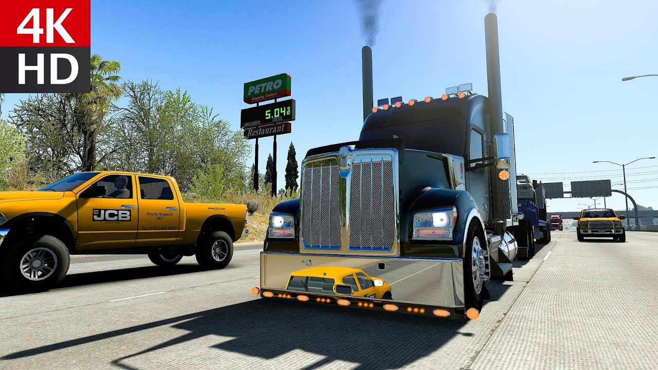 ATS Mods 1.54 ★ 4K | Alka Customs Trucks W990 1.54 ATS - American Truck ...