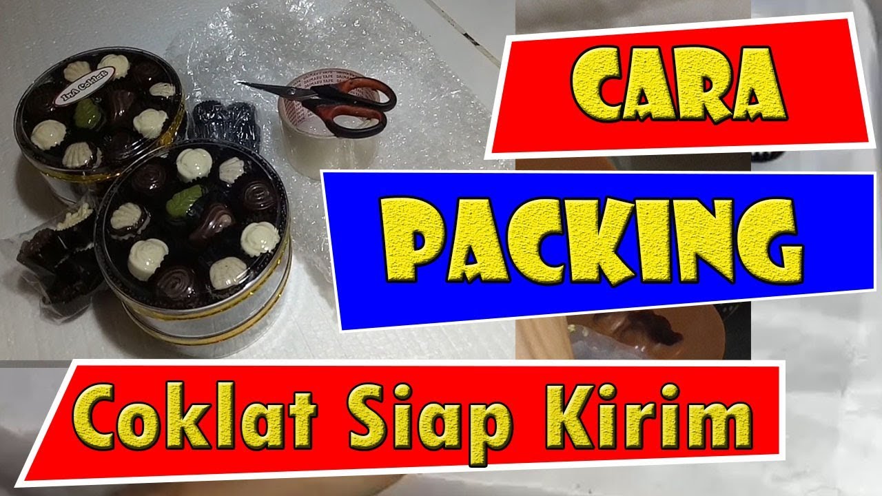 Cara Packing Coklat Karakter siap kirim - YouTube