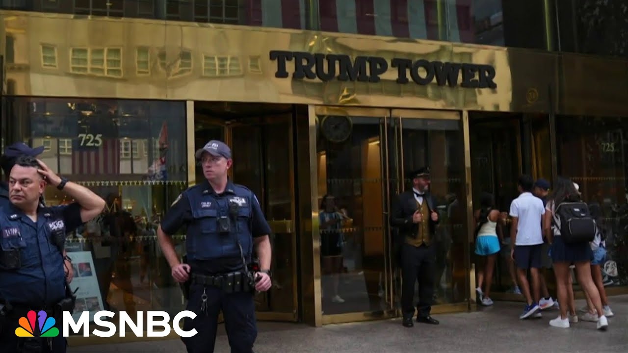 NYPD increases security around Trump Tower - YouTube