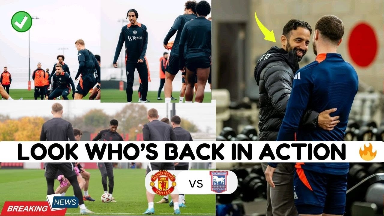 🔴BREAKING AMORIM Leads First Training Session at Carrington MAN UTD ...