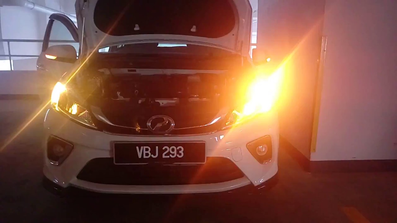 Myvi 2018 turn signal led - YouTube