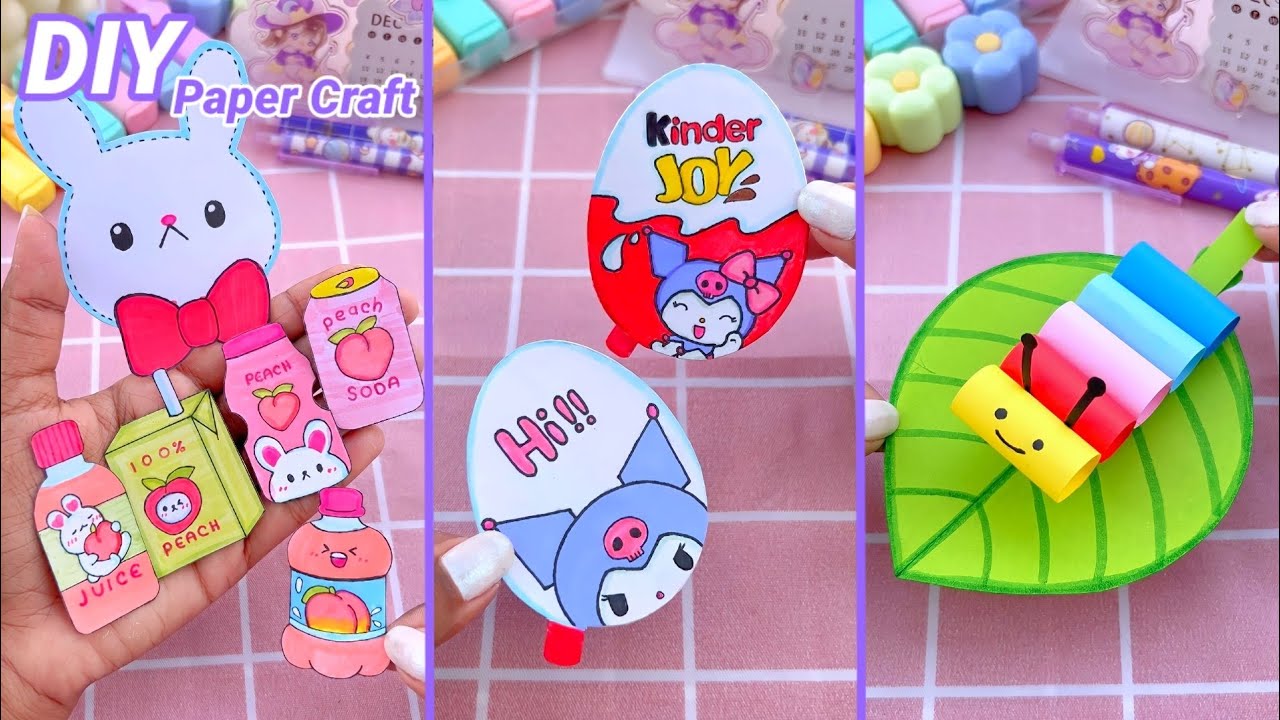 DIY Miniature Crafts Idea / Easy Craft Ideas / school hacks / paper ...