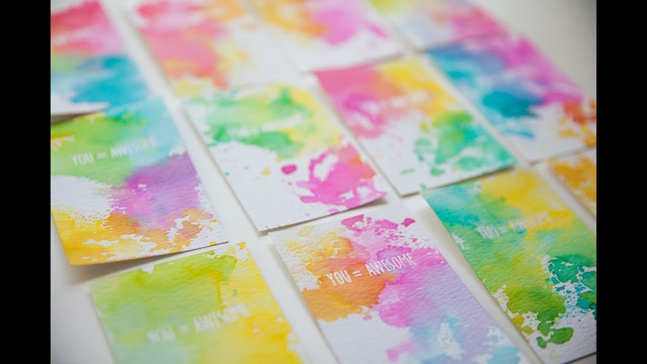 Watercolor Smooshing | You + Awesome - YouTube