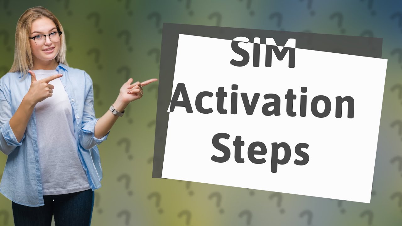 How do I make my SIM active? - YouTube