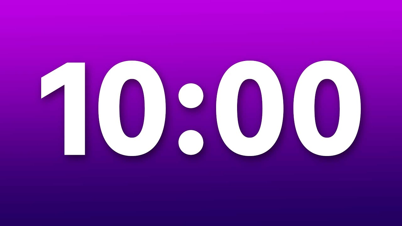 10 Minute Timer with music | 10 min | 600 Seconds | Timer - YouTube