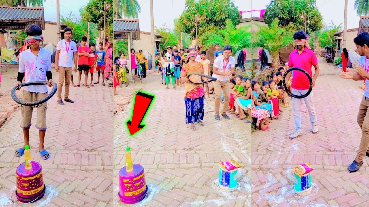 Amazing Tyre Game With Village People And Win This Prize | Crazy Play ...