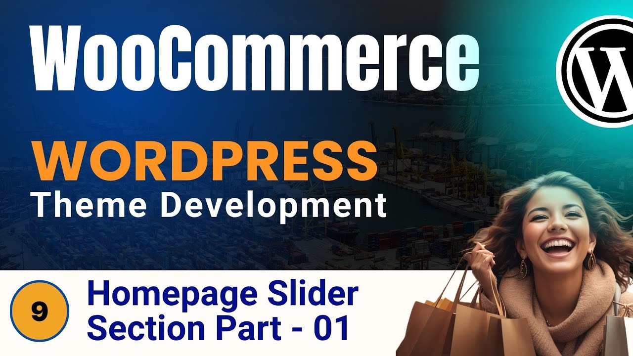 Wordpress WooCommerce Theme Development Tutorials #9 Homepage Slider Section Part - 01 - YouTube