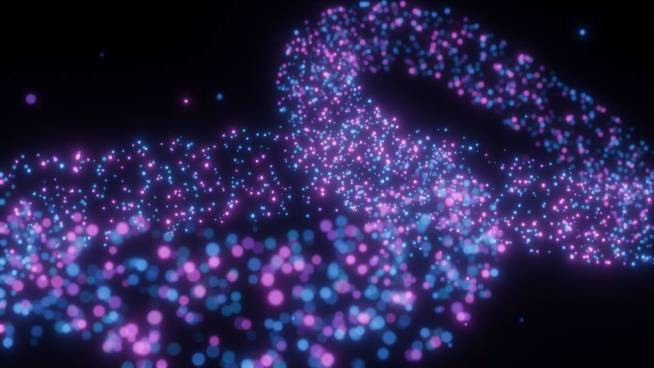 Particle Ring Motion Background, Blue Purple Particle Background Video ...