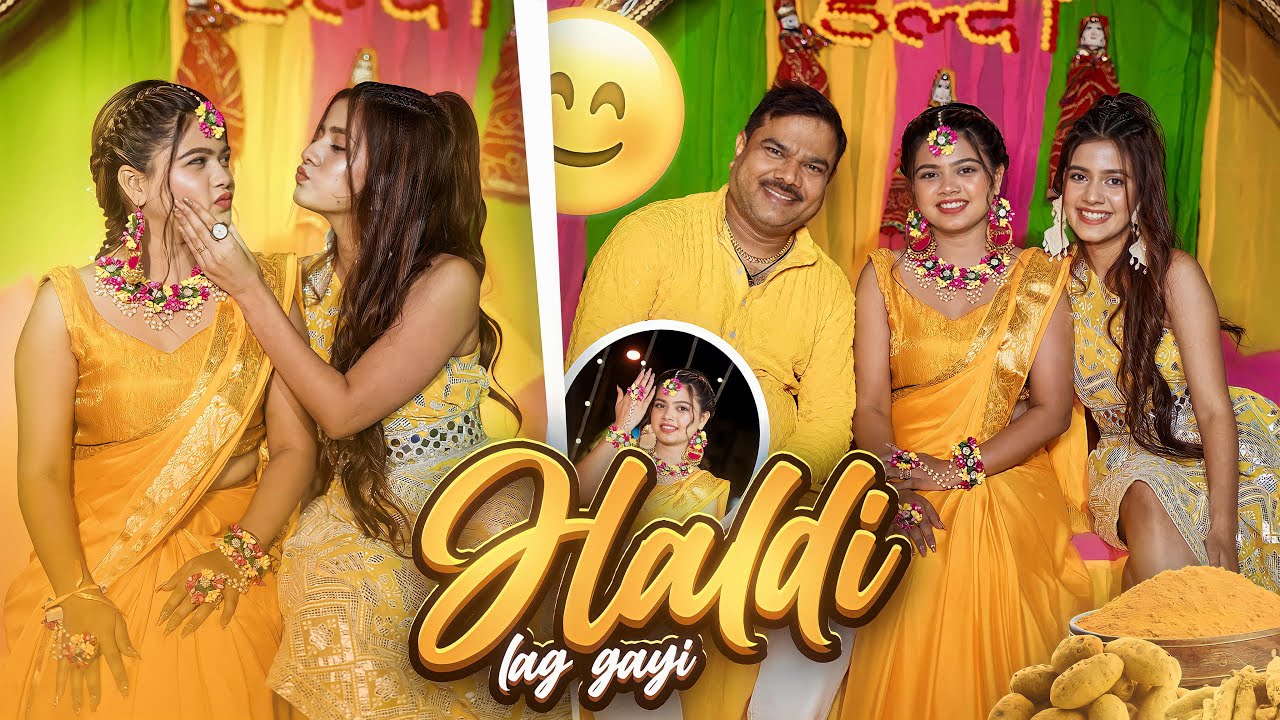 HALDI LAGEGI TEL CHADEGA ️ || *Haldi Vlog, Dholak , Antaksni n Bhot fun ...