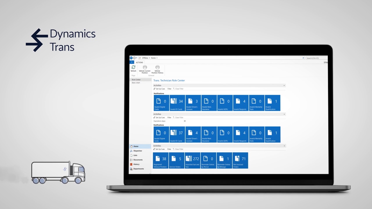 Dynamics Trans TMS - Fleet Management for Microsoft Dynamics - YouTube
