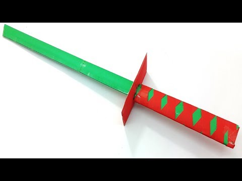 Diy paper Katana sword Easy Instruction | Origami Japanese Sword Making Tutorial For Kids